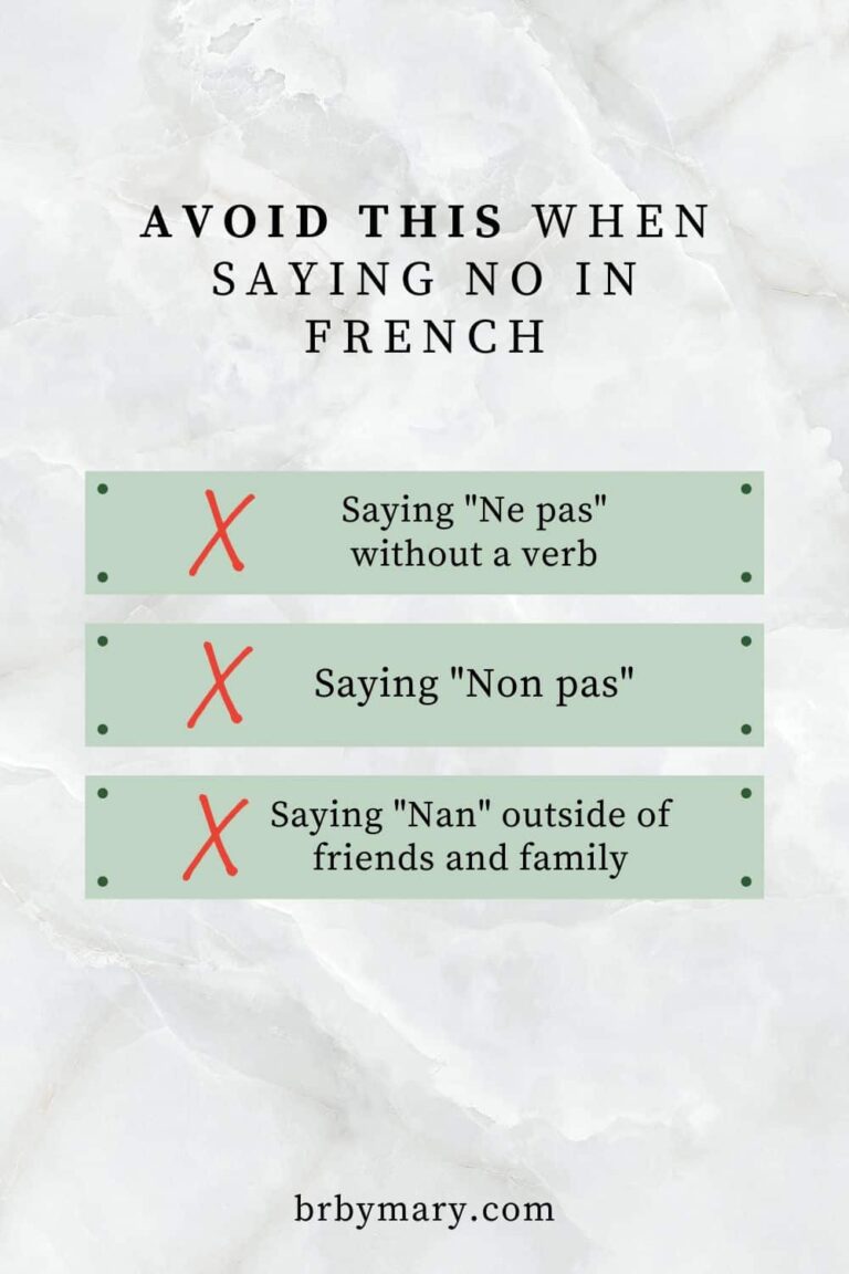 65 Ways to Say No in French to Quickly Sound like a Native