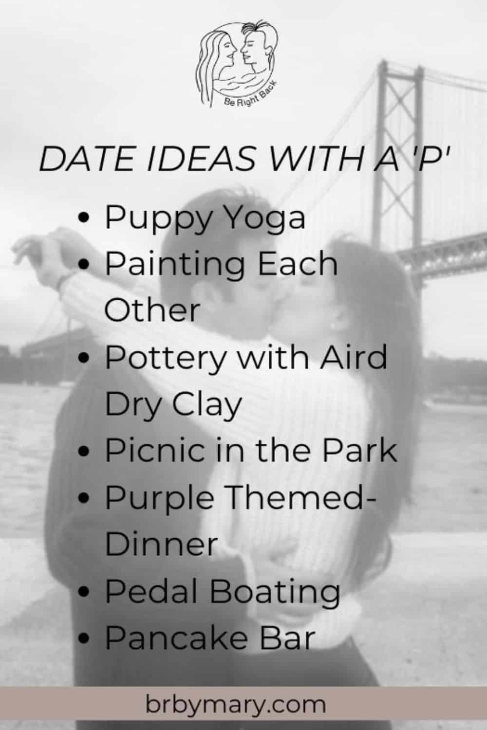 133 Easy Date Ideas That Start with P (Alphabet Dating Ideas)