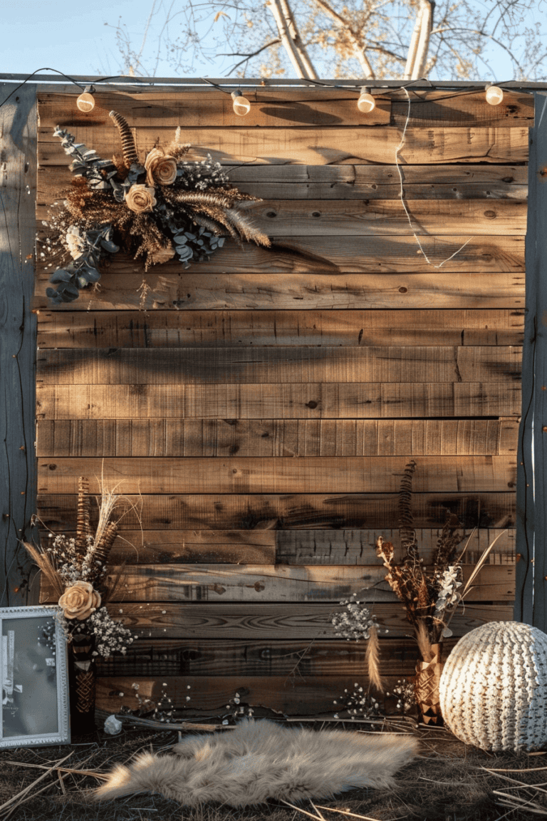 33 Pallet Photo Backdrop Ideas For Your Wedding, Birthday, Graduation ...