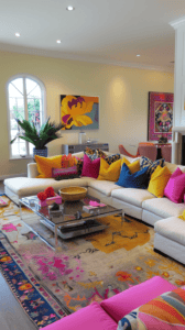 55 Vibrant Living Room Ideas That Will Bring Joy to your Life