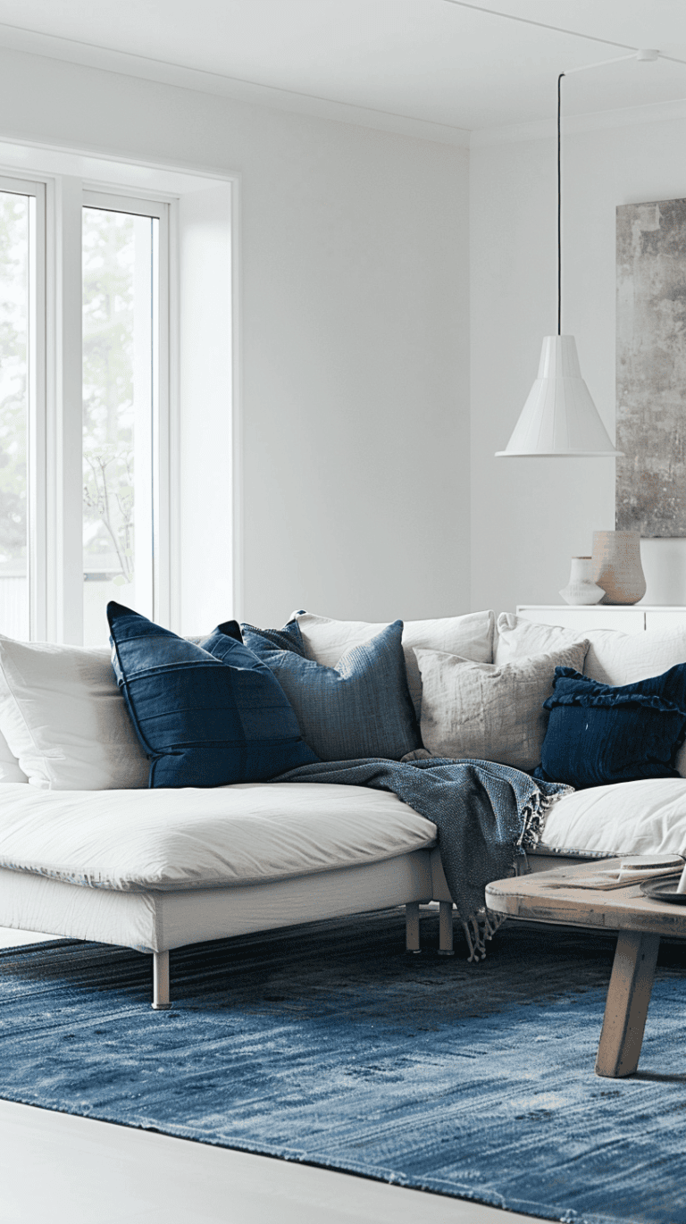 25 Blue Hues Living Room Decor Ideas For your Home