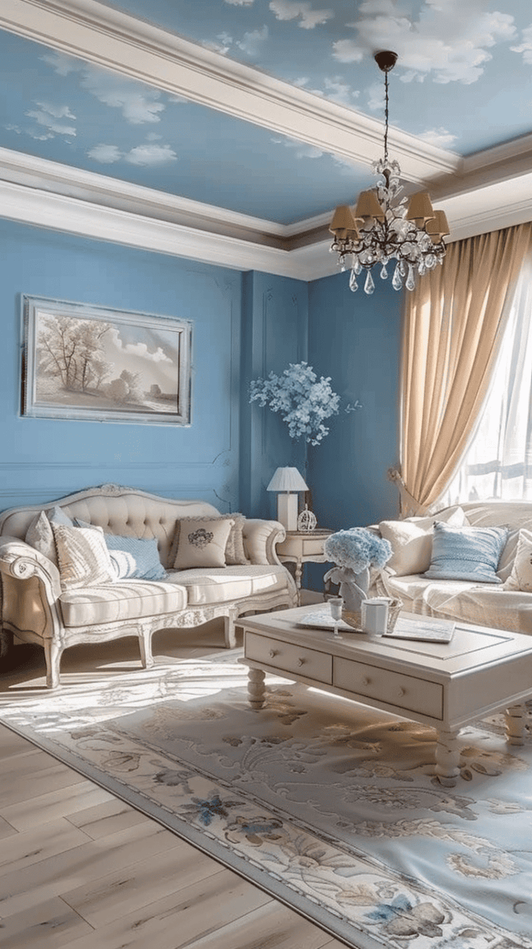 25 Blue Hues Living Room Decor Ideas For your Home