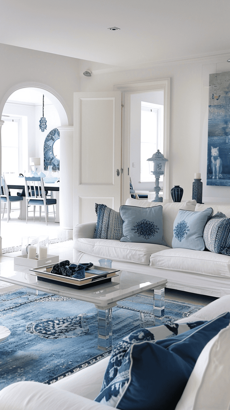 25 Blue Hues Living Room Decor Ideas For your Home