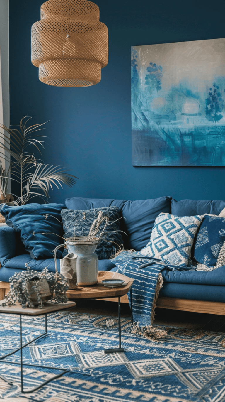 25 Blue Hues Living Room Decor Ideas For your Home