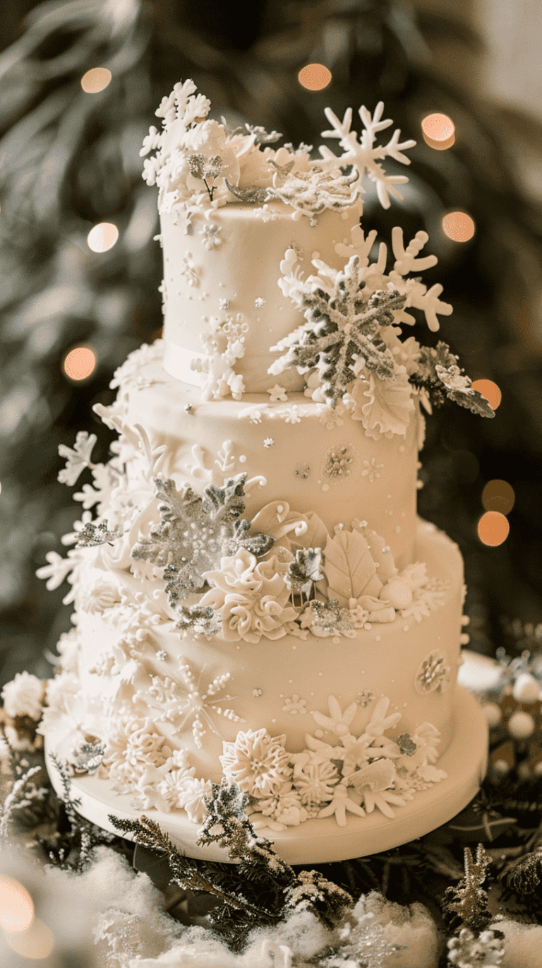 70+ Winter Wedding Cake Ideas (In 20 Categories)