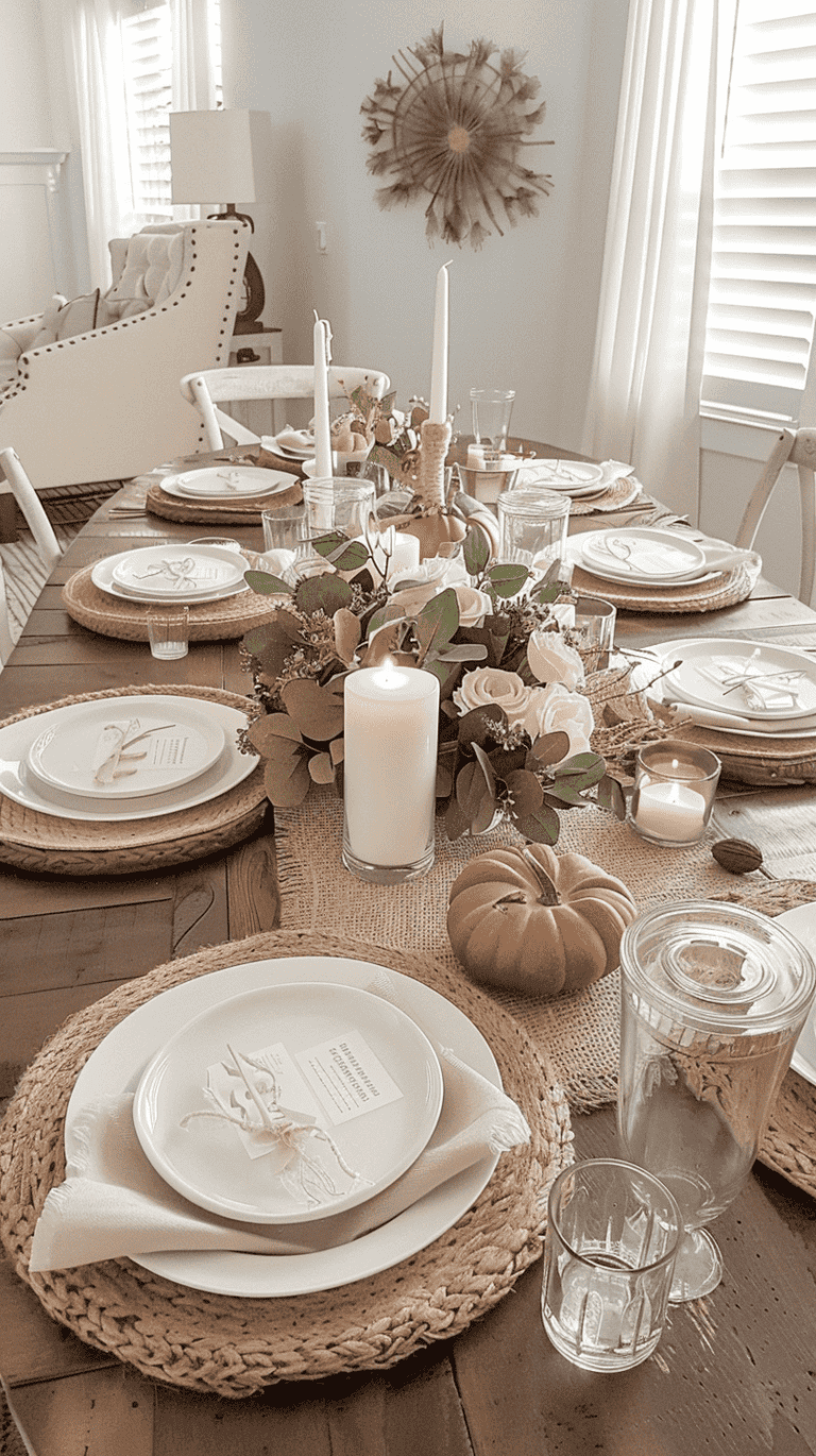 35+ Rustic Thanksgiving Tablescape Ideas