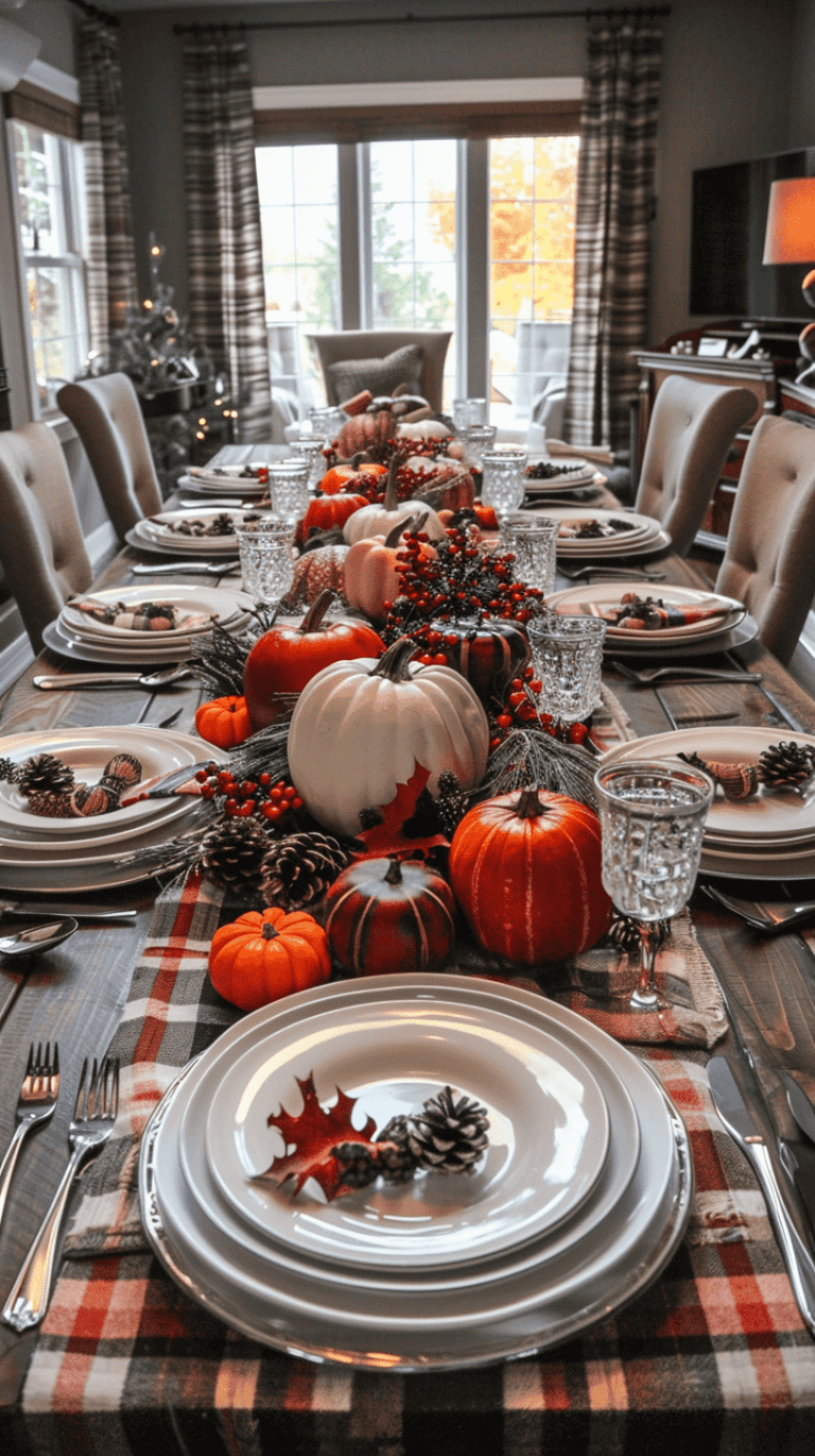35+ Rustic Thanksgiving Tablescape Ideas