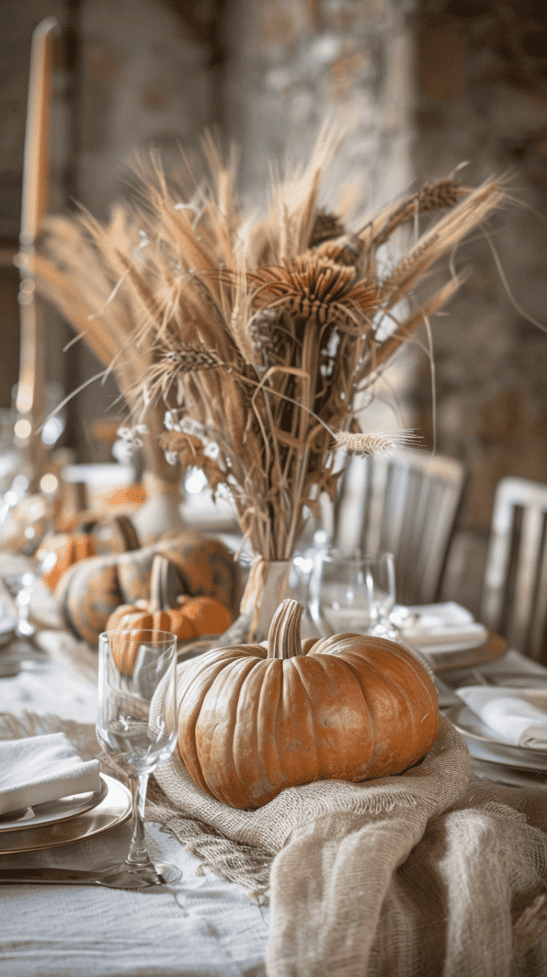 35+ Rustic Thanksgiving Tablescape Ideas
