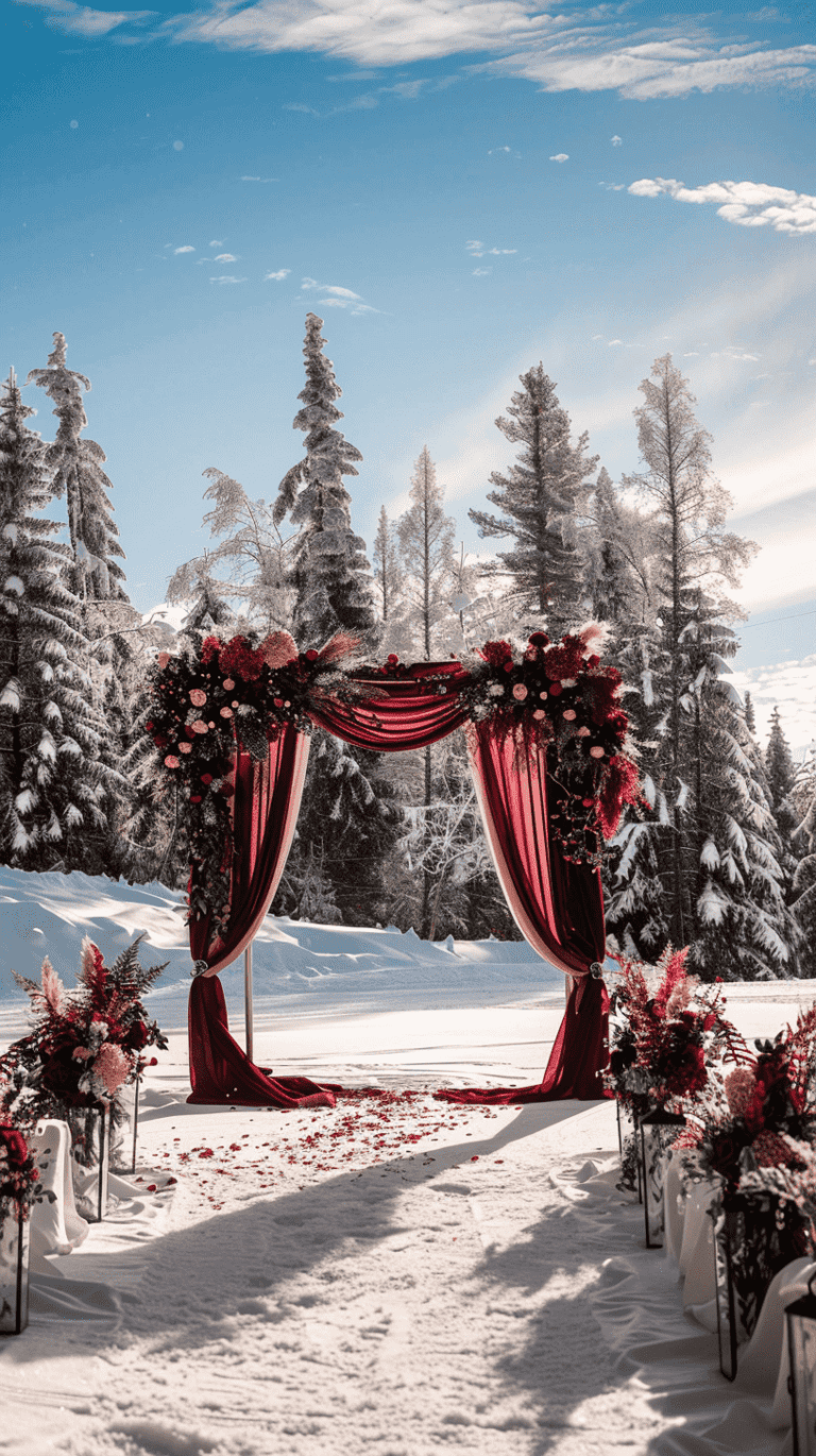 30 Winter Wedding Arch Ideas For Your Special Day