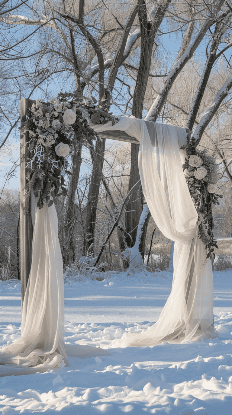 30 Winter Wedding Arch Ideas For Your Special Day