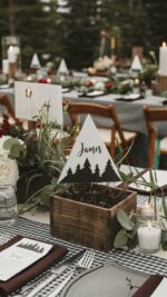 14 Mountain Wedding Table Decoration Ideas