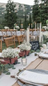 14 Mountain Wedding Table Decoration Ideas