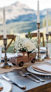 14 Mountain Wedding Table Decoration Ideas