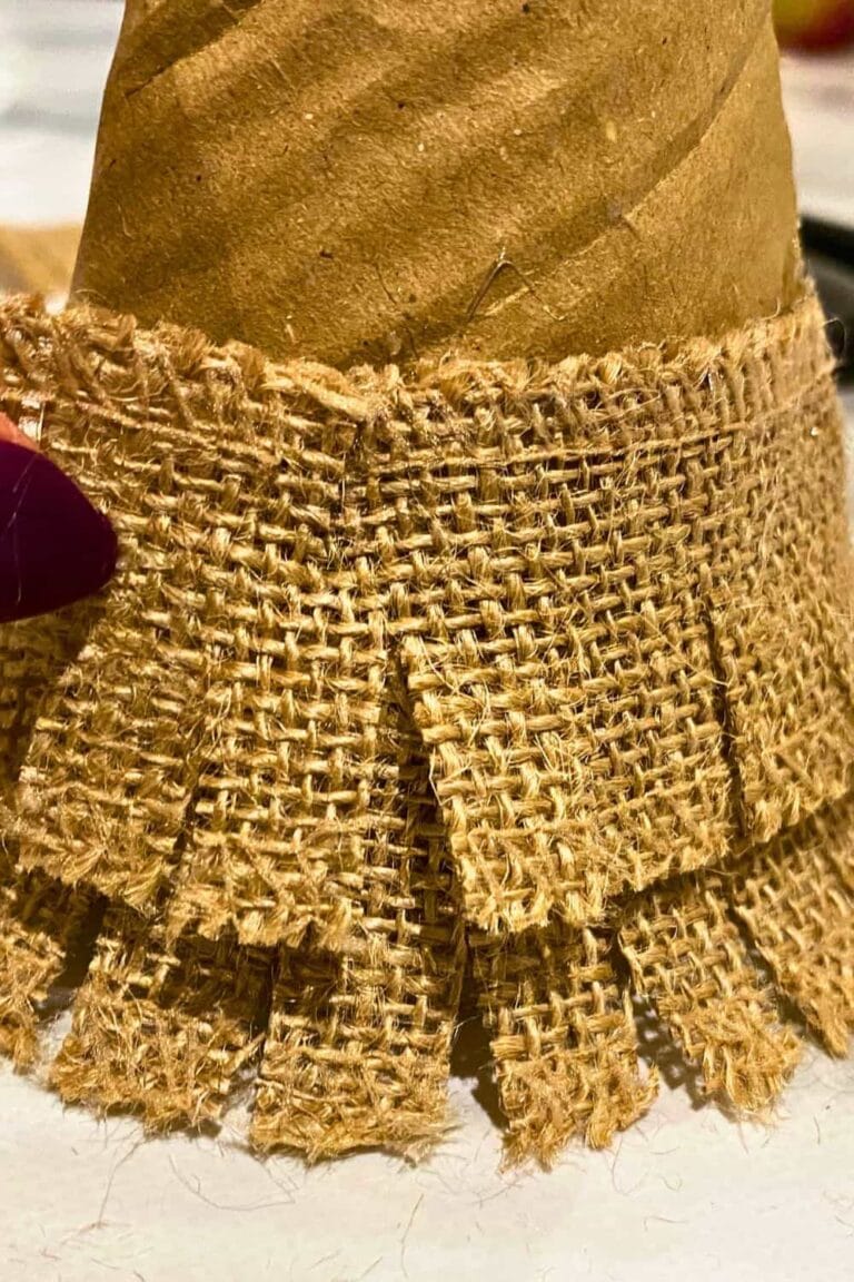 Easy rustic Burlap Tree DIY For Your Home Decor