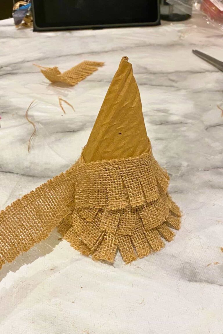 Easy rustic Burlap Tree DIY For Your Home Decor