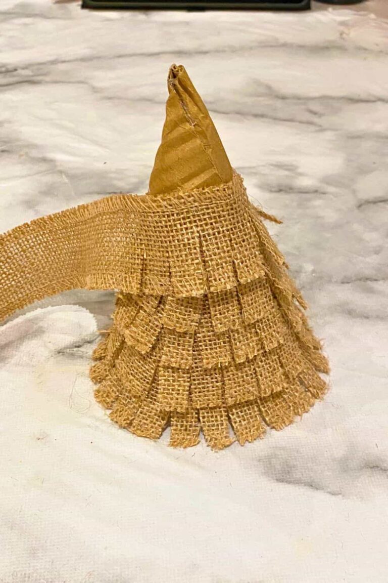 Easy rustic Burlap Tree DIY For Your Home Decor