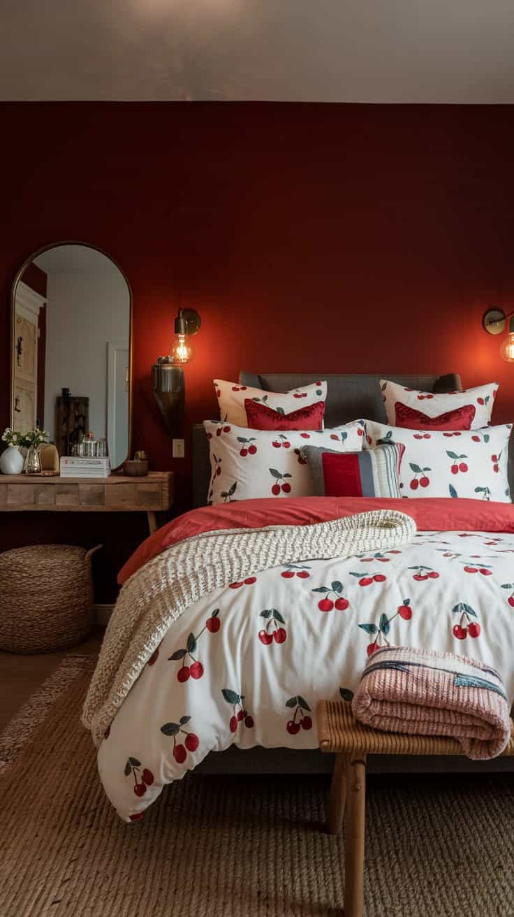 30 Cherry Bedroom Decor Ideas That Work For Adults