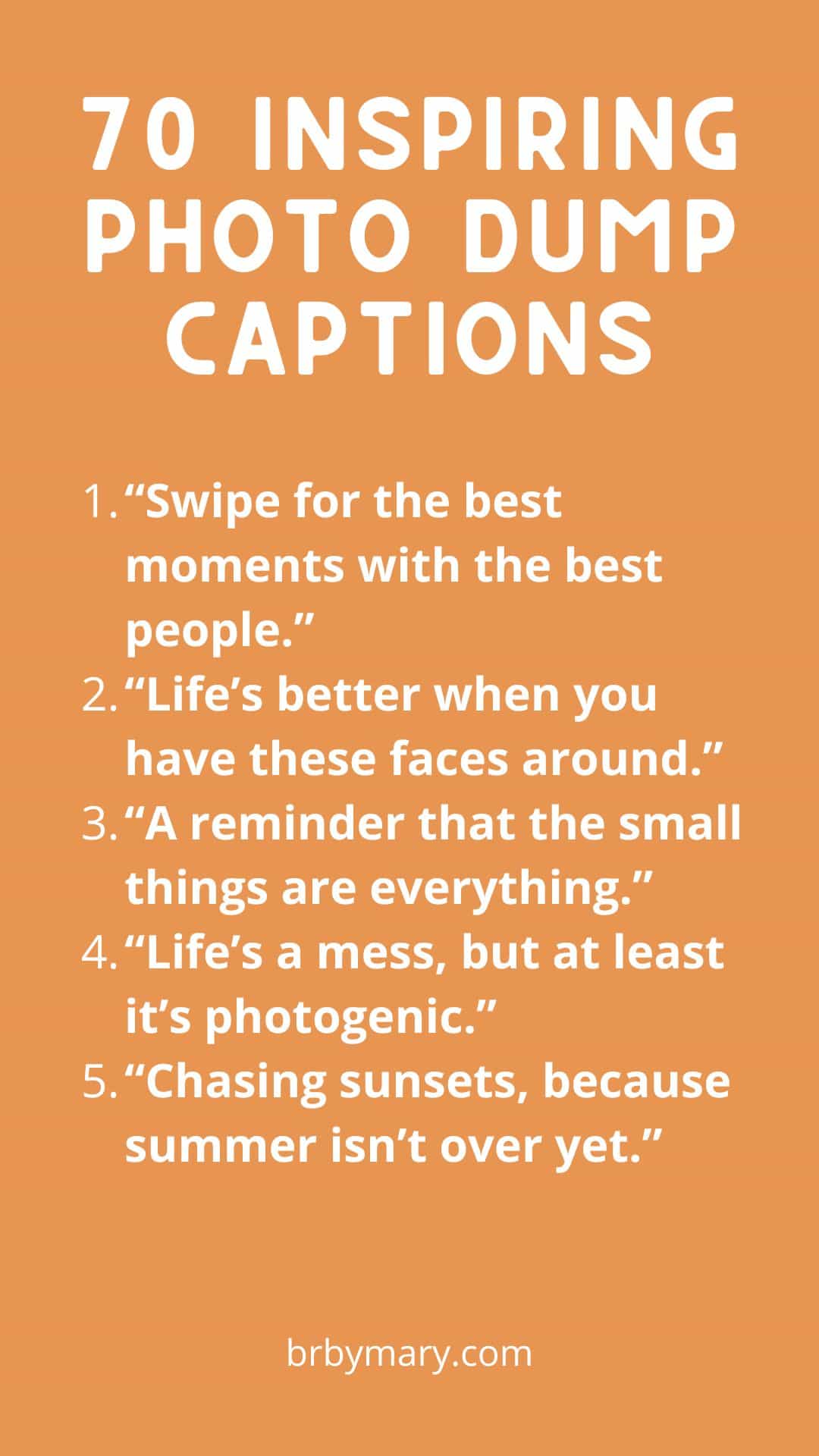 70 Funny And cute Photo Dump Captions for Instagram