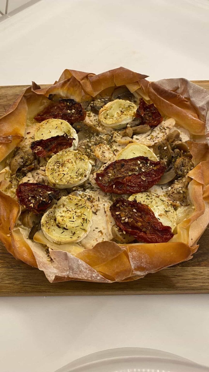Filo Pastry Recipe: My Delicious Rustic Pie With Goat Cheese