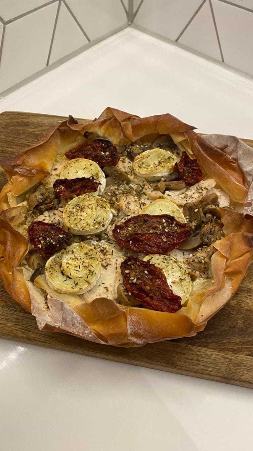 Filo Pastry Recipe: My Delicious Rustic Pie With Goat Cheese