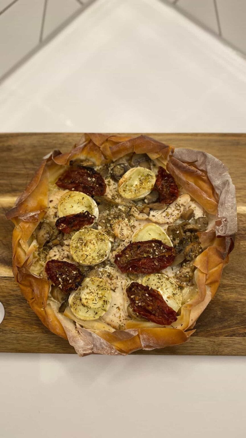 Filo Pastry Recipe: My Delicious Rustic Pie With Goat Cheese