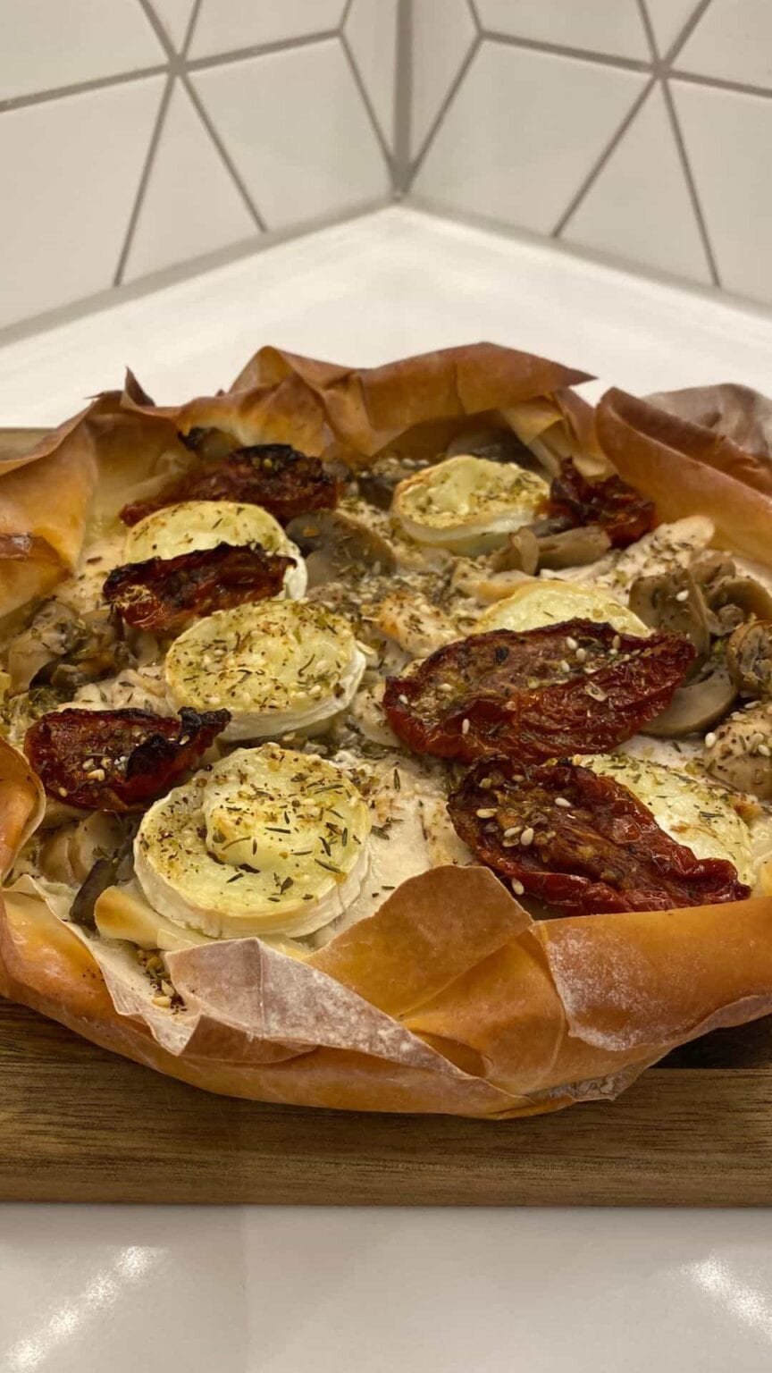 Filo Pastry Recipe: My Delicious Rustic Pie With Goat Cheese