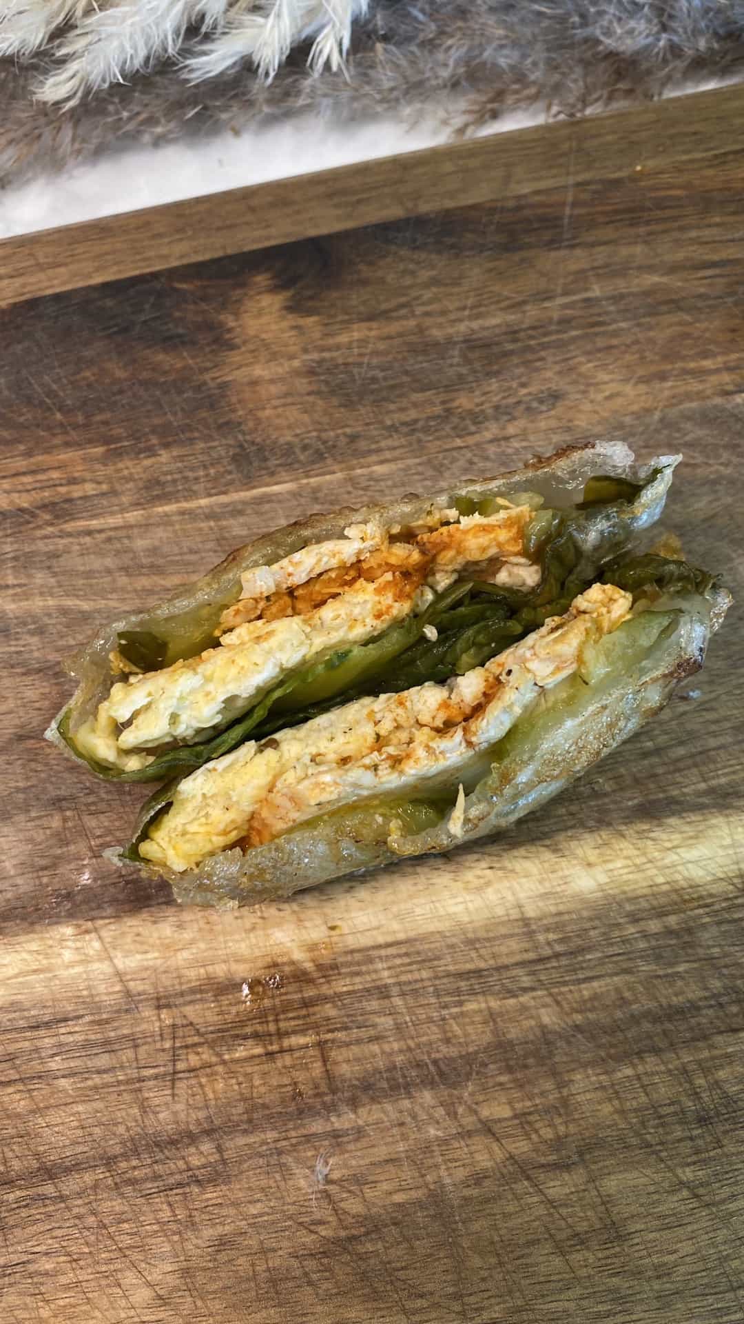 Rice Paper Chicken Sandwich