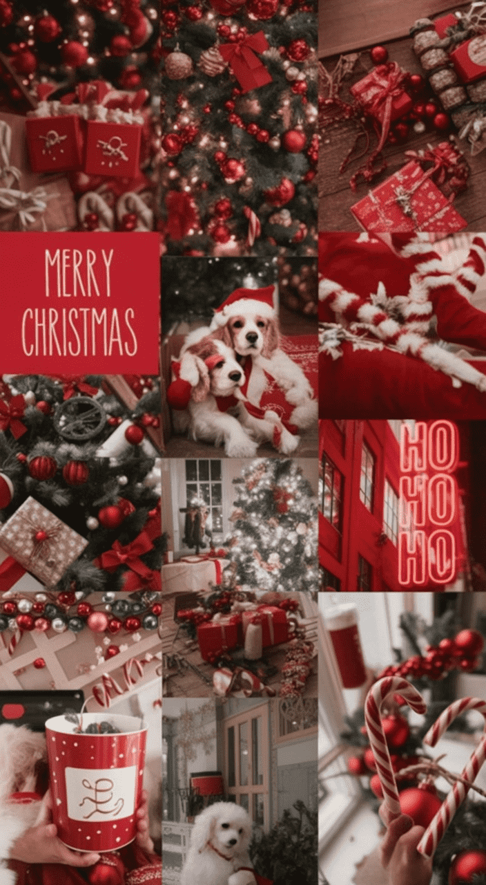 40 Red Christmas Phone Backgrounds