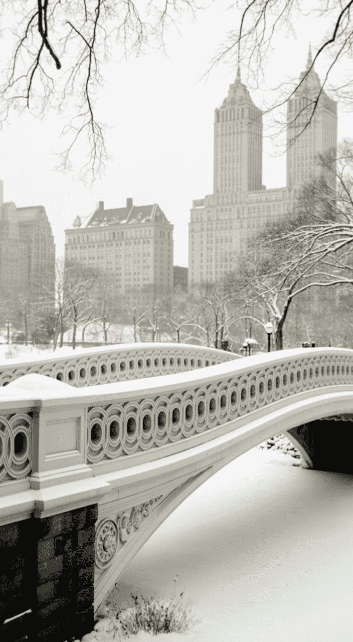 20 Snowy New York Phone Wallpapers