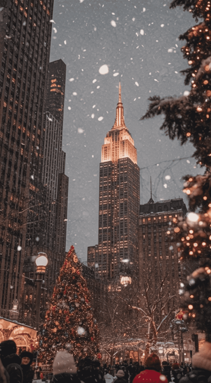 20 Snowy New York Phone Wallpapers